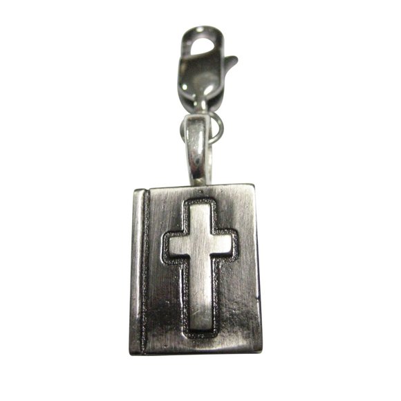 Kiola Designs | Accessories | Bible And Cross Pendant Zipper Pull Charm ...
